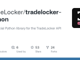 Github Tradelocker Tradelocker Python The Official Python Library