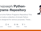 Github Hiranvjoseph Python Programs Repository Welcome To The Python