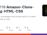 Github Rd8118 Amazon Clone Using Html Css Amazon Homepage Clone