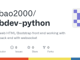 Github Yinbao2000 Webdev Python Simple Web Html Bootstrap Front End