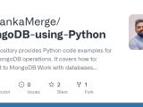 Github Thiwankamerge Mongodb Using Python This Repository Provides