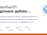 Assignment Python Data Structure Assignment Python Data Structure Ipynb