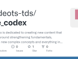 Github Codeots Tds The Codex