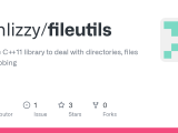 Github Thinlizzy Fileutils Portable C 11 Library To Deal With