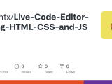 Github Dauntx Live Code Editor Using Html Css And Js