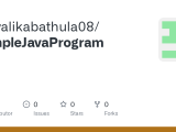 Github Pravalikabathula08 Samplejavaprogram