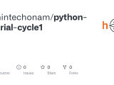 Github Admintechonam Python Tutorial Cycle1