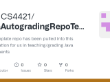 Github Ise Cs4421 Javaautogradingrepotemplate This Template Repo Has