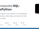 Github Aleontepixtle Sql Dbtopython Python Program That Creates A