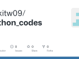 Github Ankitw09 Python Codes