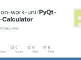 Github Python Work Uni Pyqt Gui Calculator Pyqt Gui Calculator