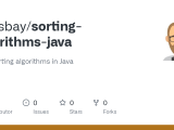 Github Chrisbay Sorting Algorithms Java Misc Sorting Algorithms In Java