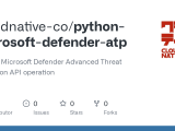 Github Cloudnative Co Python Microsoft Defender Atp Sdk For