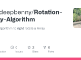 Github Sandeepbenny Rotation Array Algorithm A C Algorithm To