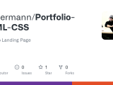 Github Sinnermann Portfolio Html Css Portfolio Landing Page