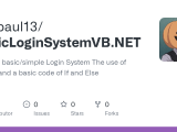 Github Simpaul13 Basicloginsystemvb Net This Is A Basic Simple Login