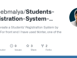 Github Surdebmalya Students Registration System With Python
