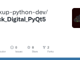 Github Backup Python Dev Clock Digital Pyqt5