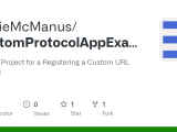 Github Jamiemcmanus Customprotocolappexample Sample Project For A