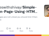 Github Codeswithshivay Simple Login Page Using Html Css Js And Jquery