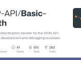 Github Wp Api Basic Auth Basic Authentication Handler For The Json