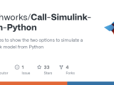 Github Mathworks Call Simulink From Python Examples To Show The Two