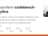 Github Jacksonfern Codebench Analytics Contains Python Codes And