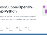 Github Harieshsubbu Opencv Using Python Opencv Python Project To