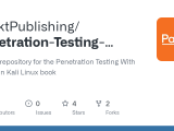 Github Packtpublishing Penetration Testing With Python In Kali Linux