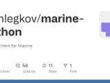 Github Tomlegkov Marine Python Python Client For Marine