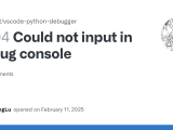 Could Not Input In Debug Console Issue 604 Microsoft Vscode Python