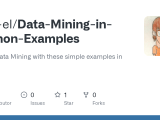 Github Mik El Data Mining In Python Examples Learn Data Mining With