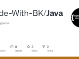 Github Code With Bk Java Java Programs