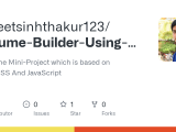 Github Surjeetsinhthakur123 Resume Builder Using Html Css Javascript