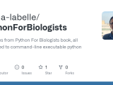 Github Jenna Labelle Pythonforbiologists Exercises From Python For