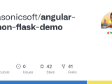 Github Ultrasonicsoft Angular Python Flask Demo