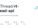 Github Rt Thread Rt Thread Api Doxygen Apis Html For Rt Thread