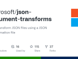 Github Microsoft Json Document Transforms Jdt Transform Json Files