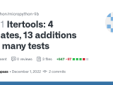 Itertools 4 Updates 13 Additions And Many Tests By Rkompass Pull