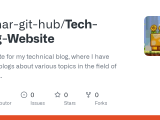 Github Samar Git Hub Tech Blog Website A Website For My Technical
