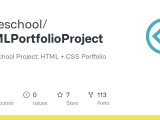 Github Codeschool Htmlportfolioproject Code School Project Html