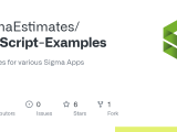 Github Sigmaestimates Appscript Examples Examples For Various Sigma Apps