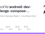 Github Shreckye Android Dev Challenge Compose Week 2 Countdown Timer
