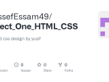 Github Youssefessam49 Project One Html Css Html And Css Design By Yusif