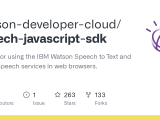 Github Watson Developer Cloud Speech Javascript Sdk Library For