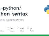 Python Syntax Python Vim At Master Vim Python Python Syntax Github
