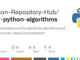 Github Python Repository Hub Pvp Python Algorithms Sushi