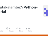 Github Amrutakalambe7 Python Tutorial