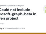 Could Not Include Microsoft Graph Beta In Maven Project Issue 2