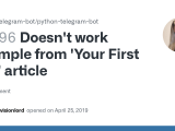 Doesn T Work Example From Your First Bot Article Issue 1396